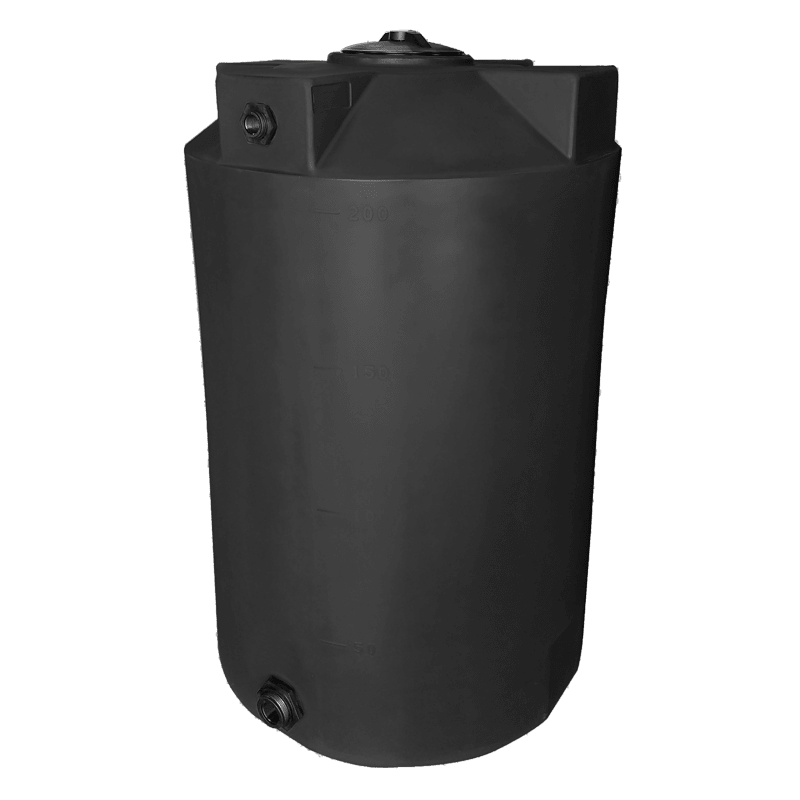 Bushman Vertical Water Storage Tank - 200 Gallon (Black) | 30646