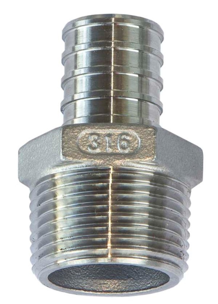 Stainless Steel PEX Male Adapters | TankAndBarrel.com