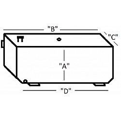 ATI Custom Rectangular Beveled Bottom Aluminum Fuel Tank ...