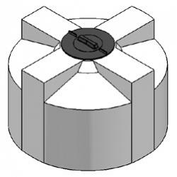 Custom Roto-Molding 55 Gallon Closed Head Cone Bottom Tank ...